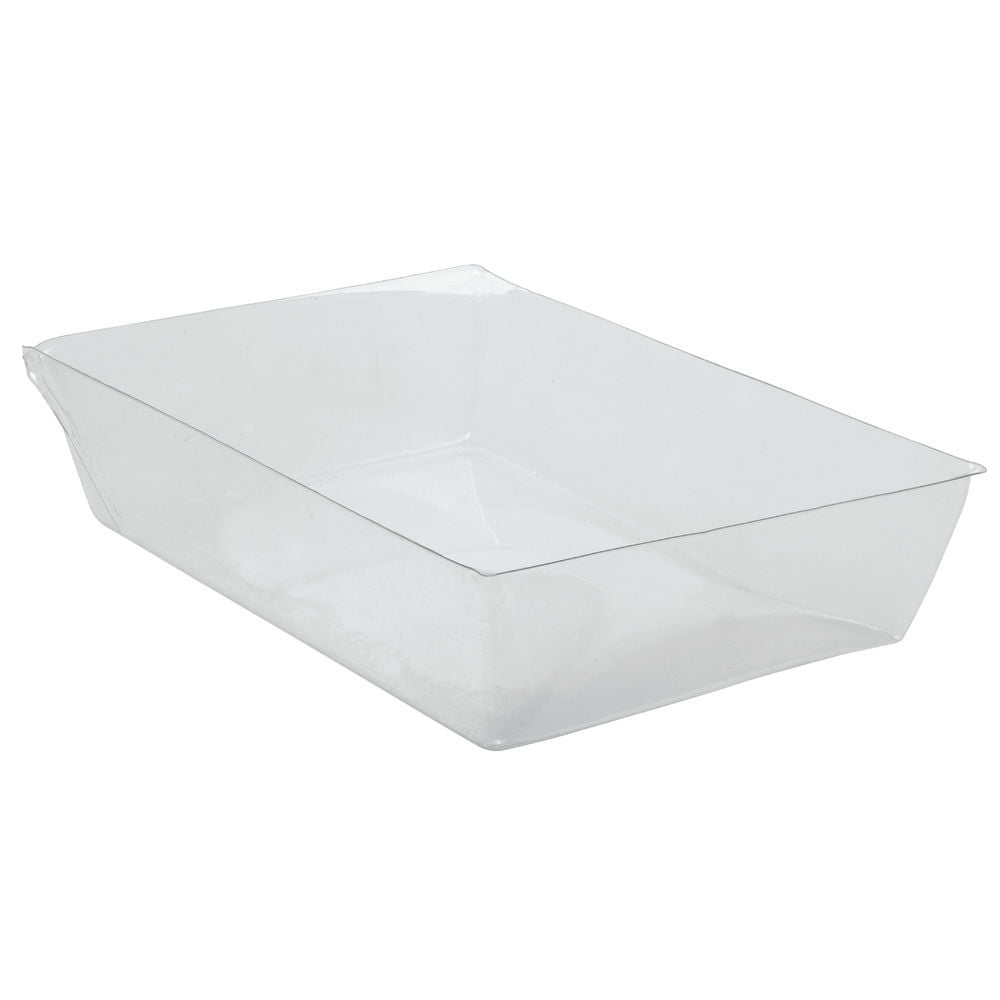 HUBERT Basket Liner Rectangular Clear PETG Plastic- 18"L x 12"W x 4"H ...