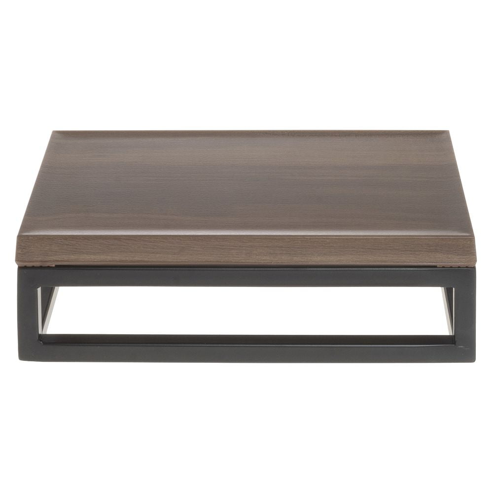 HUBERT® Black Display Riser with Acacia Top - 3 1/5"H - Walmart.com