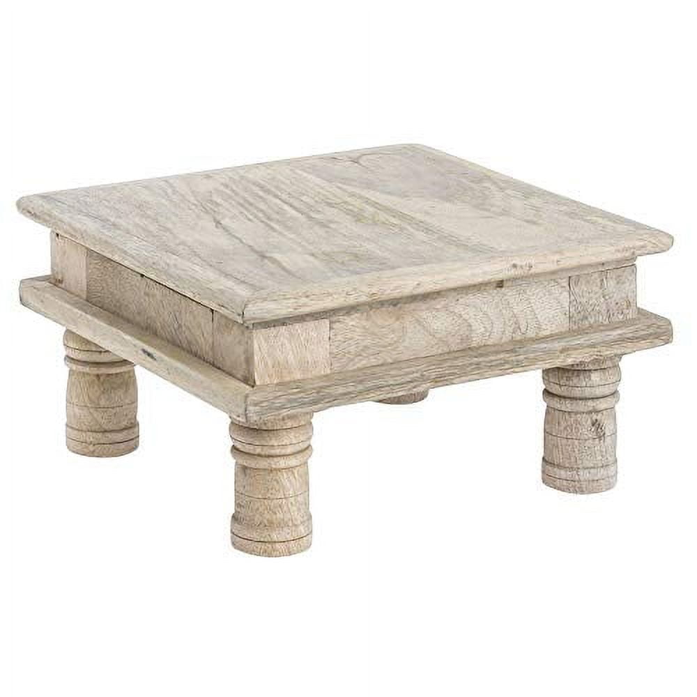 HUBERT Buffet Riser Square Mango Wood Table Riser - 8 2/3" L x 8 2/3" W ...
