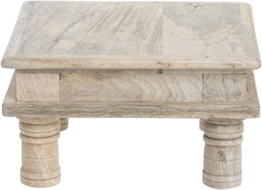HUBERT Buffet Riser Square Mango Wood Table Riser - 8 2/3" L x 8 2/3" W ...