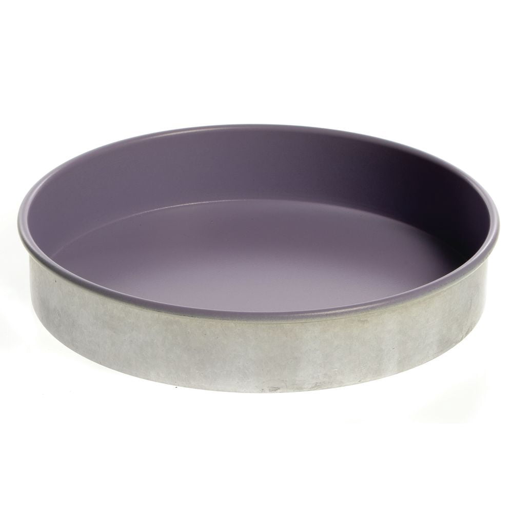 HUBERT Cake Pan with Purple DuraShield Coating Round Metal Allergen ...