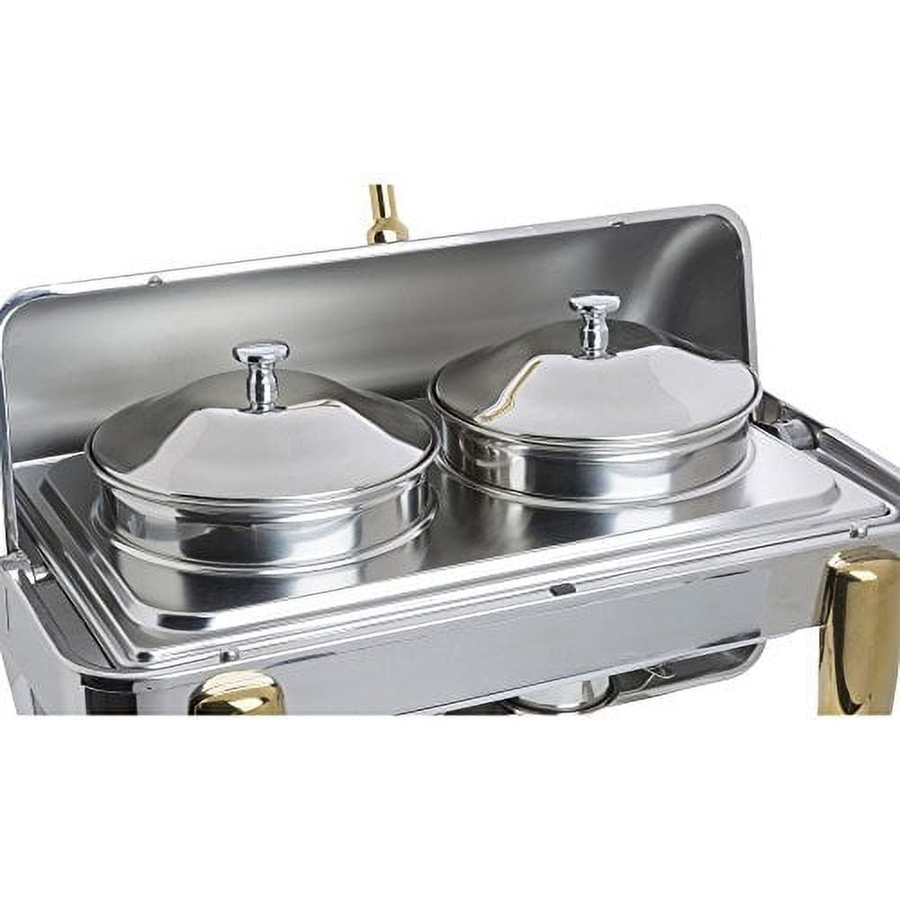 HUBERT Chafer Adapter Plate and Soup Buckets Stainless Steel - 21"L x ...