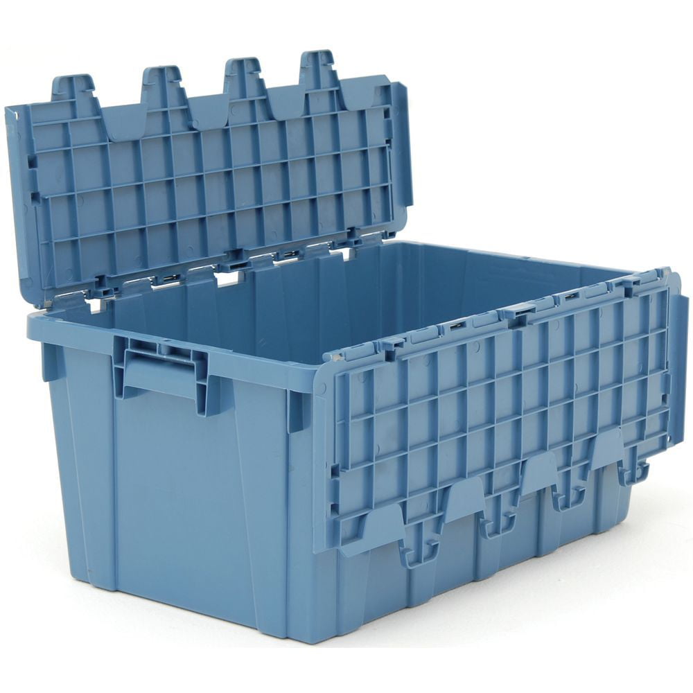 HUBERT® Chafer Storage Box Transport Box with Interlocking Lid Blue ...