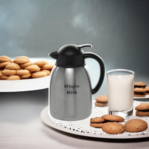 HUBERT Coffee Cream Carafe with Whole Milk Imprint, 1.5 Liter - Walmart.com