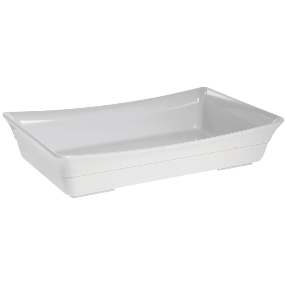 "HUBERT® Full Size Cold Food Buffet Pan, Durable White Melamine, Large ...