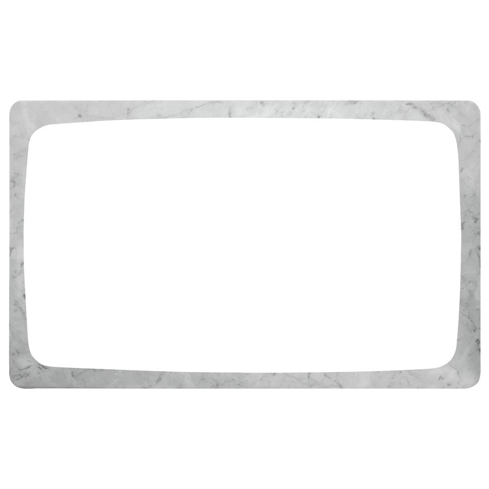 HUBERT Cold Food Bar Tile Tray Full Size Marble Melamine - 21" L x 12 3 ...