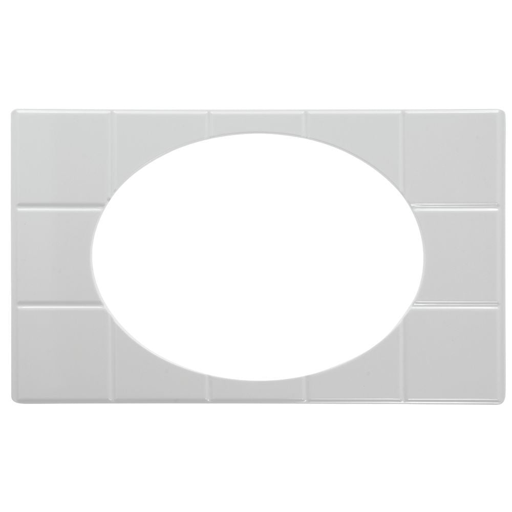 HUBERT Cold Food Bar Tile Tray Full Size with Cut-Outs for Bowls White ...