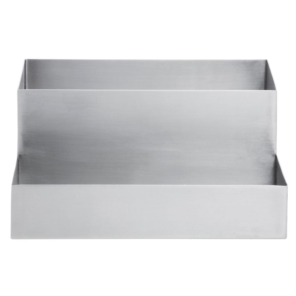 HUBERT® Condiment Holder Stainless Steel 2-Tier - 9 3/4"L x 8"W x 4 1/2 ...