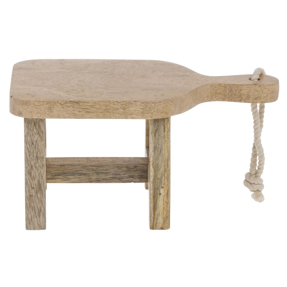 HUBERT Cutting Board Display Riser Rectangular Mango Wood - 9 2/5"L x 4 ...