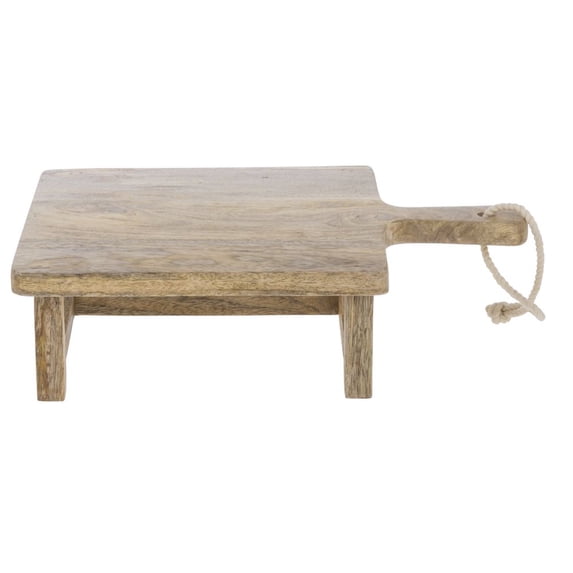 HUBERT Cutting Board Riser Square Mango Wood - 13 9/10"L x 10"W x 3 2/5 ...