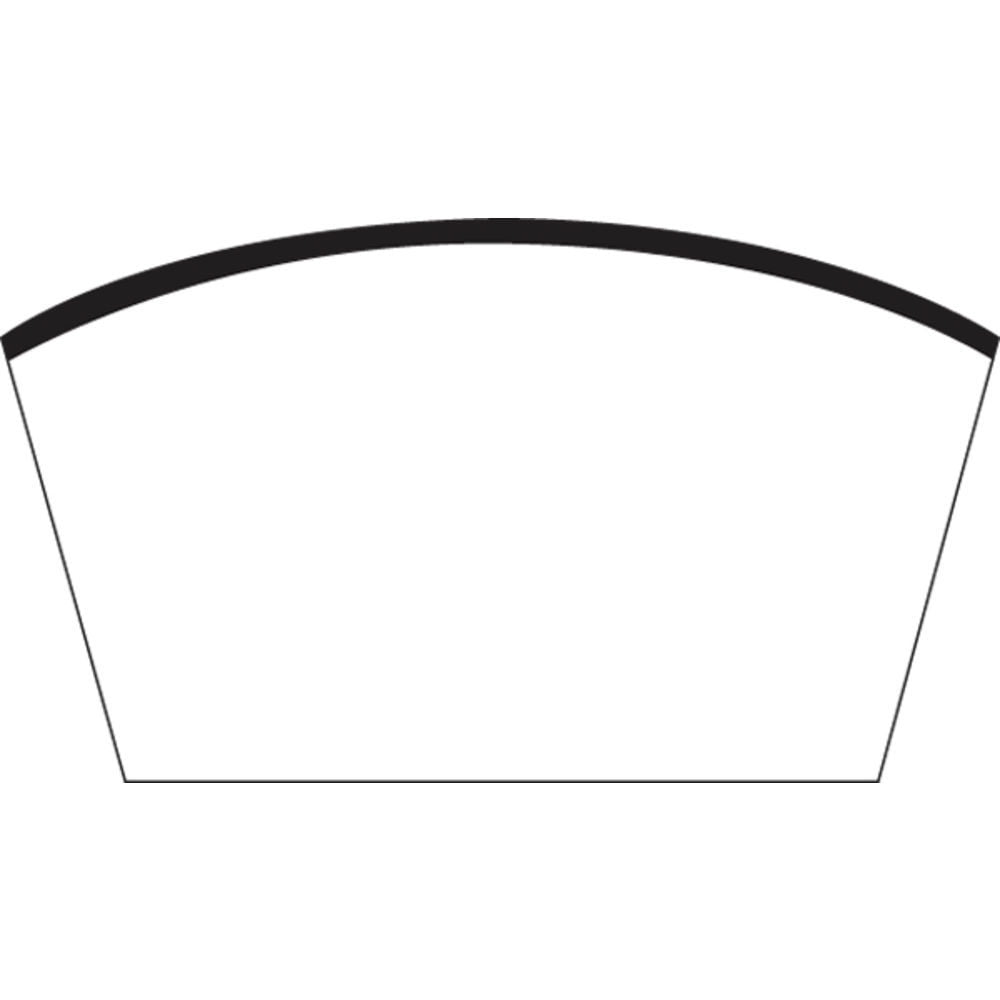 HUBERT Deli Tag Write on Style with Black Border White Heat Resistant ...