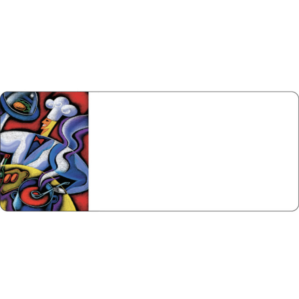 HUBERT Deli Tag Write on Style with Chef Design White Heat Resistant ...