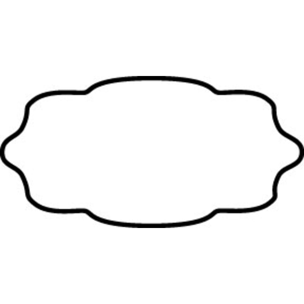 HUBERT Deli Tag Write on Style with Cloud Design White Heat Resistant ...