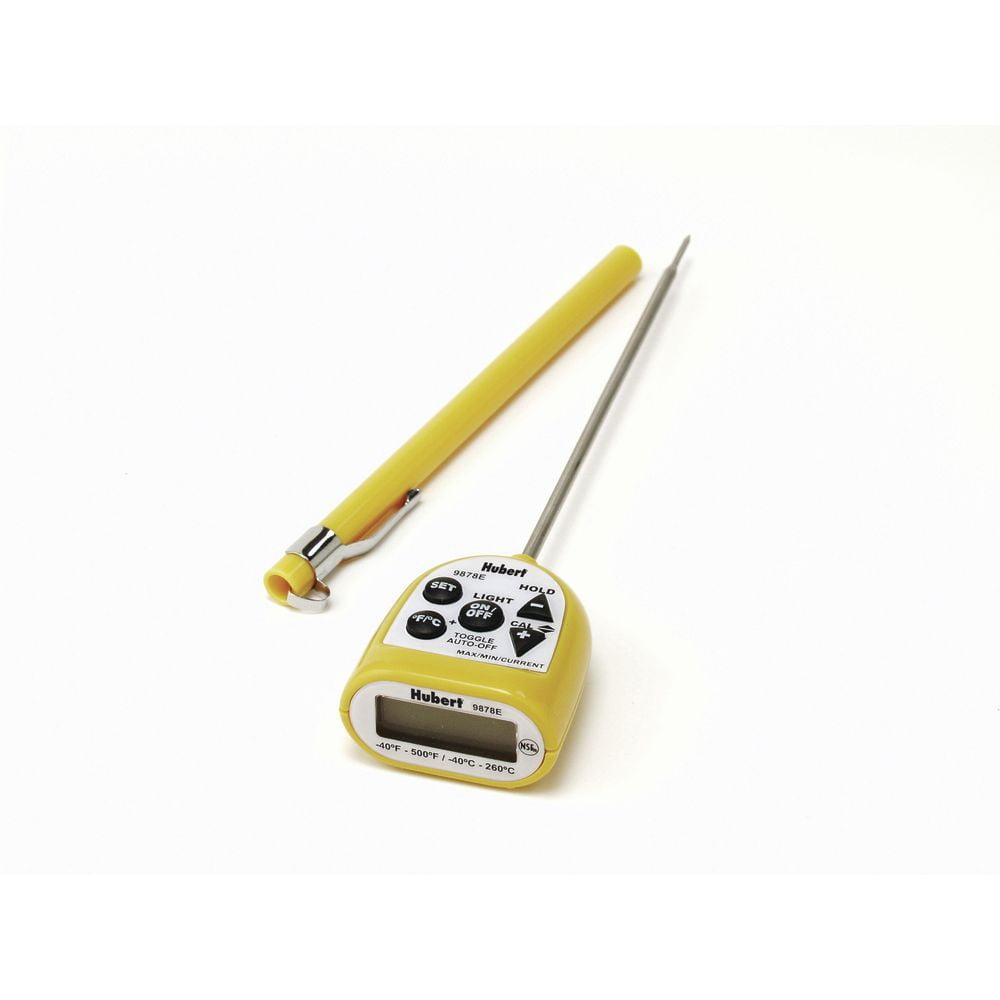 HUBERT® Digital Probe Thermometer QuickTip Yellow Plastic - 5 1/9" L ...