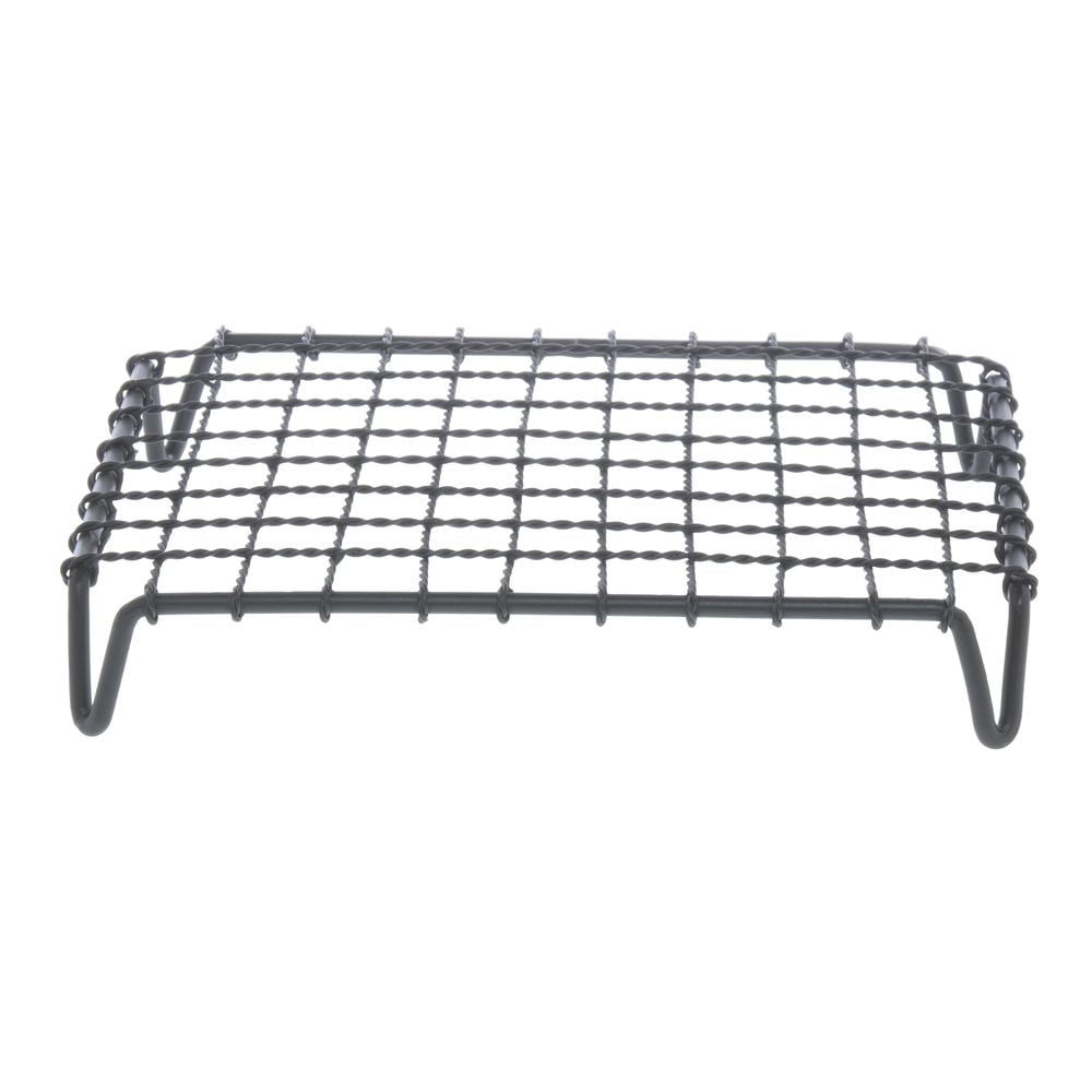 HUBERT Display Riser with Grates Rectangular Black Powder Coated Iron ...