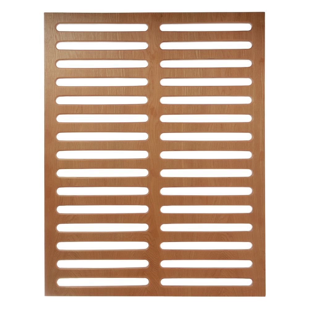 HUBERT® Expressly Hubert Horizontal Slotted Natural Oak Wood Riser - 24 ...