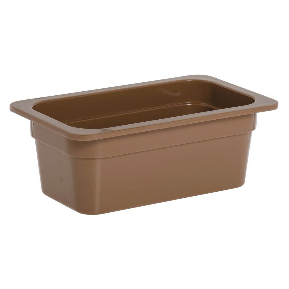 HUBERT Food Bar Pan Fourth Size Melamine Pan 4" D Terra Cotta - Walmart.com