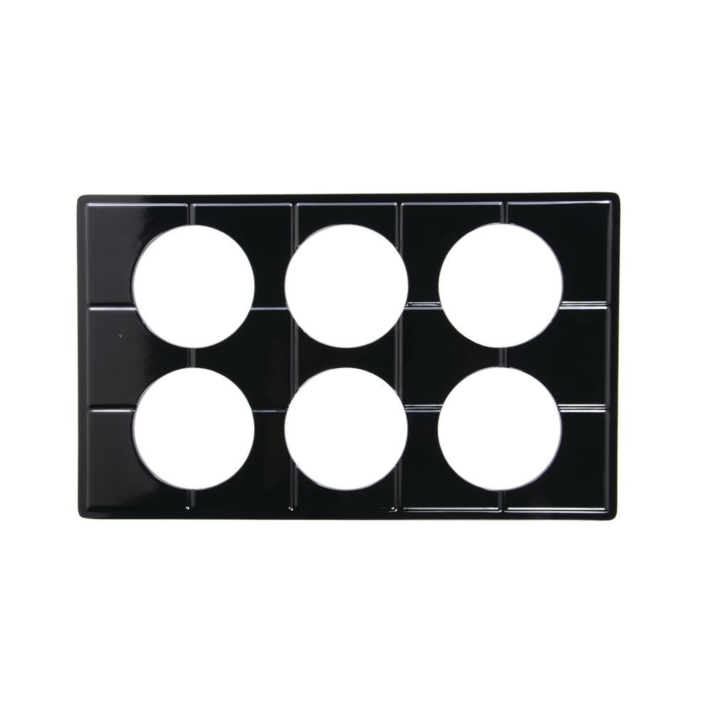 HUBERT Food Display Tile with Bain Maire Cut-Out, Full Size Black ...