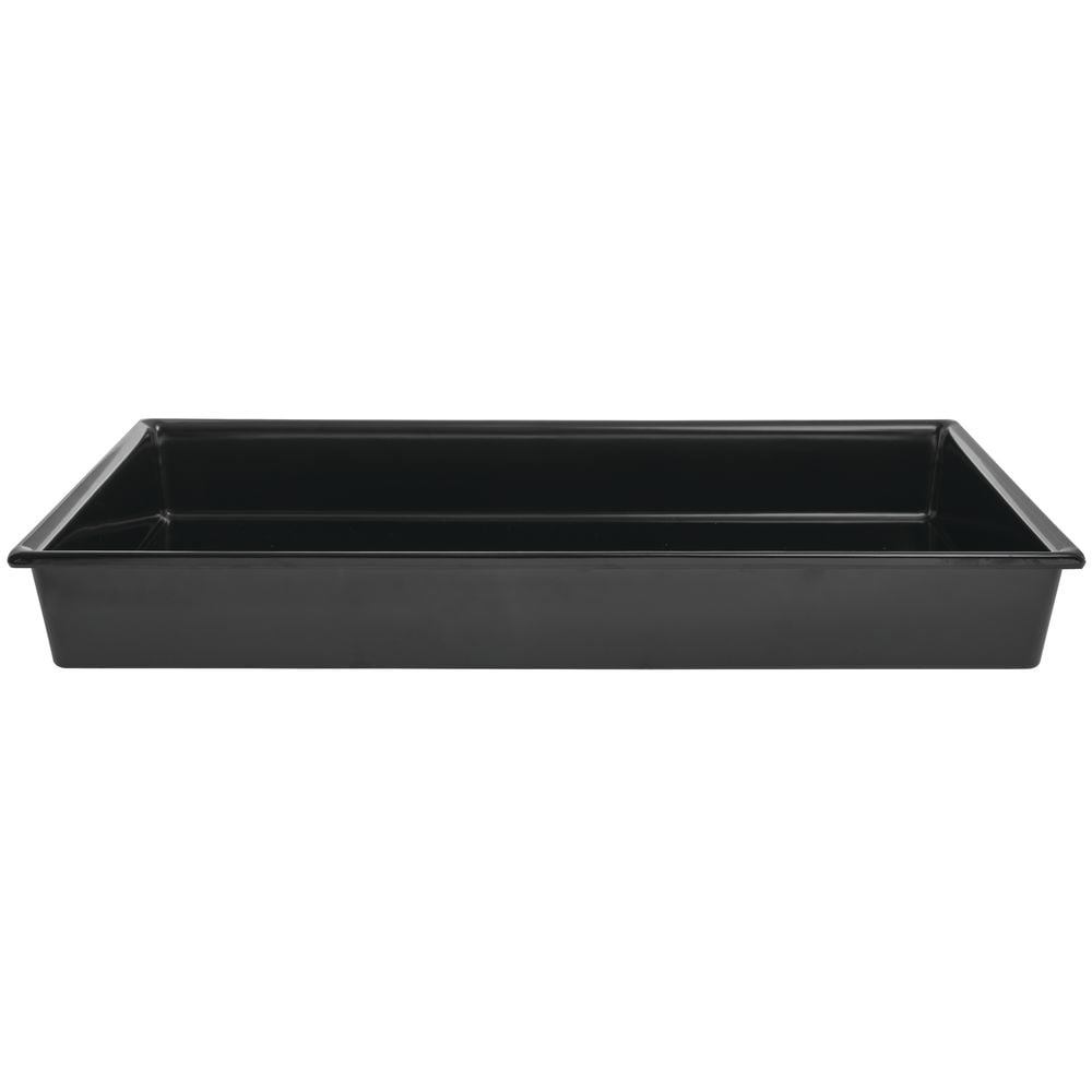 HUBERT Full Size Black Melamine Cold Food Pan - 12 2/5"L x 20 1/5"W x 2 ...