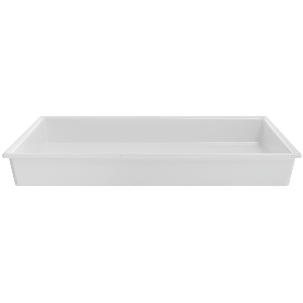 HUBERT Full Size White Melamine Cold Food Pan - 12 2/5"L x 20 1/5"W x 2 ...