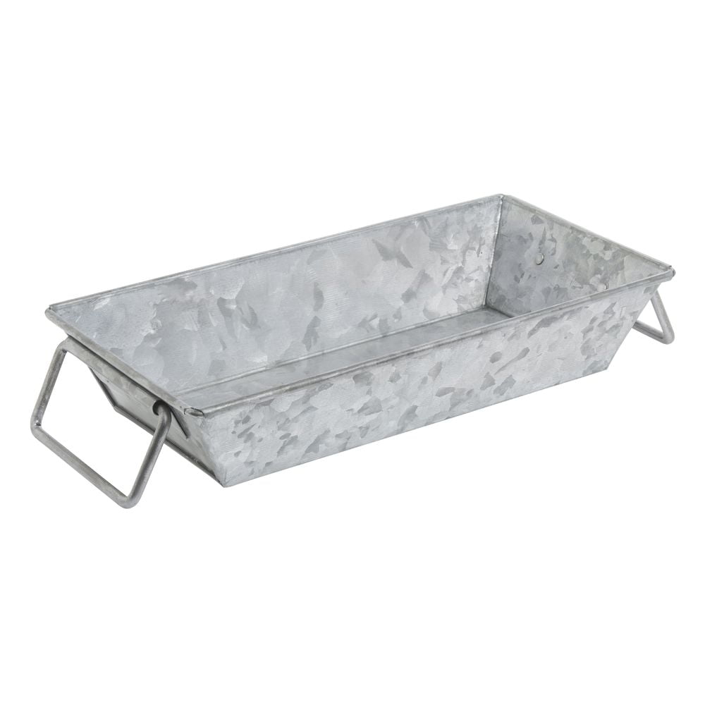 HUBERT® Galvanized Metal Serving Pan Rectangular - 10" L x 5" W x 2" H ...
