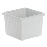 HUBERT® Garnish Bowl Square White Melamine - 6" L x 6" W x 4 3/4" H ...