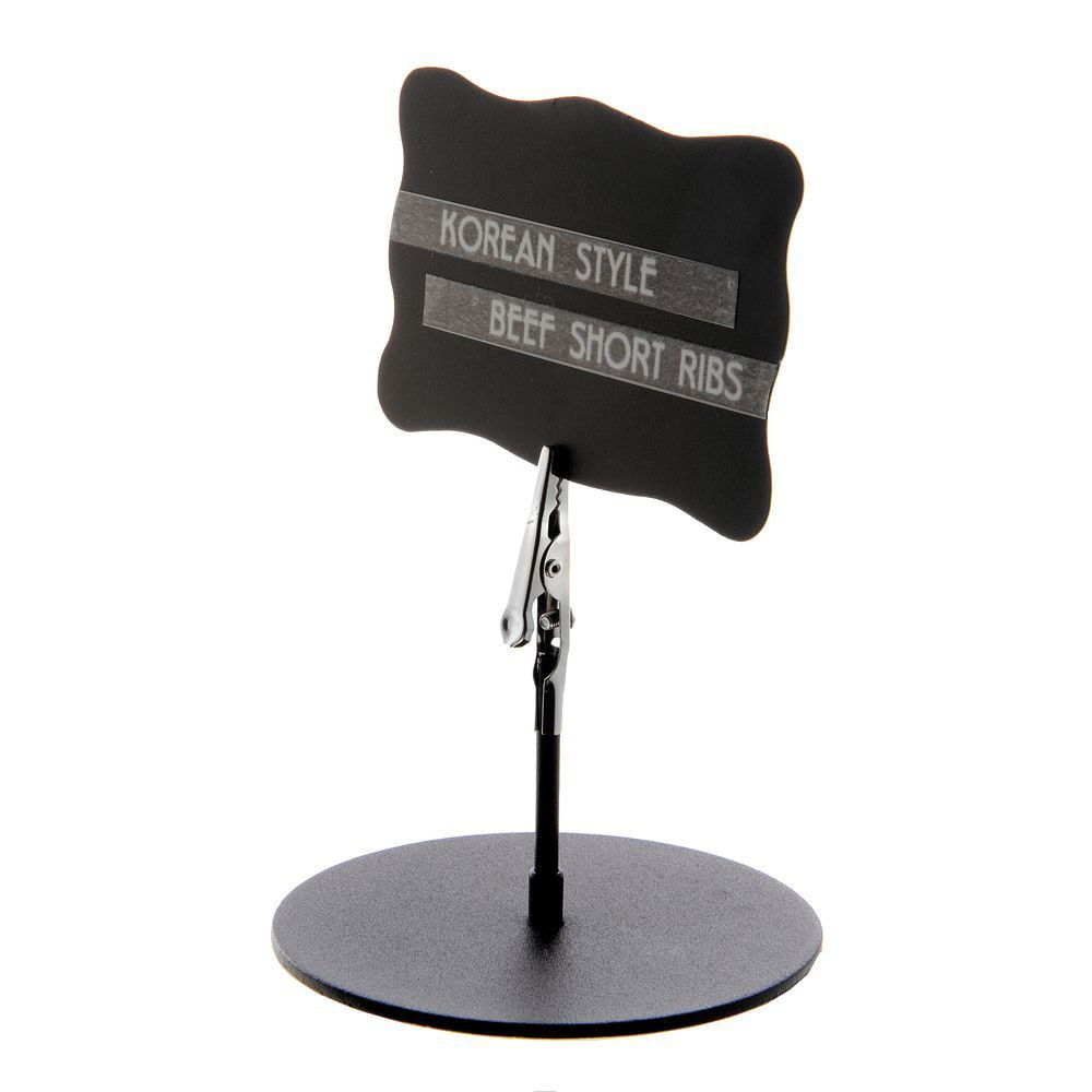 HUBERT® Gator Clip Sign Holder Matte Black Metal - 4"H - Walmart.com