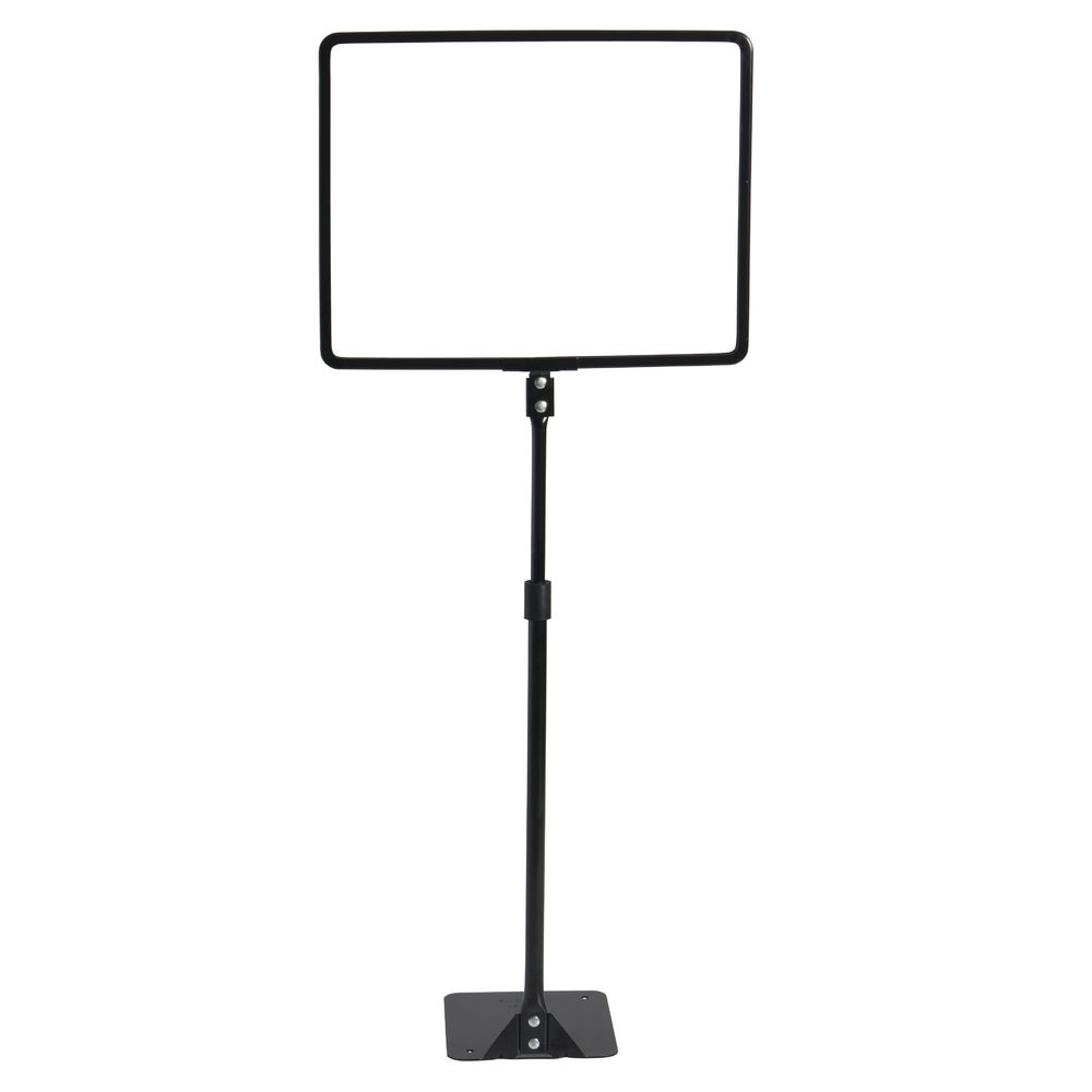 HUBERT® Horizontal Matte Black Metal Sign Frame - 11" W x 8 1/2" H ...