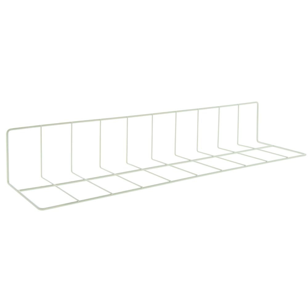 HUBERT® L Shape Wire Fence Divider White Epoxy Coat - 26"L x 4" and 6 ...