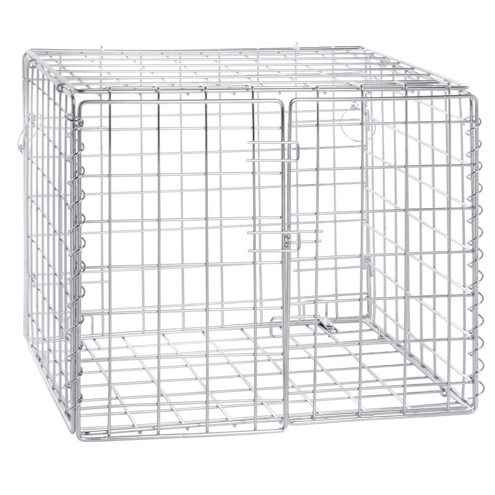 HUBERT® Lockable Security Cage Chrome Wire - 18"L x 24"W x 15"H ...