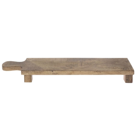 HUBERT® Mango Wood Pedestal Riser With Handle - 18"L x 4"W x 2"H ...