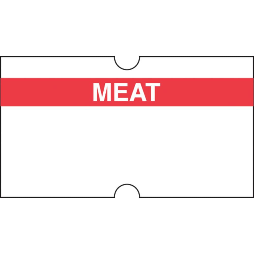 HUBERT® "Meat" Labels for HUBERT® One Line Pricing Gun - 21mm L x 13mm ...