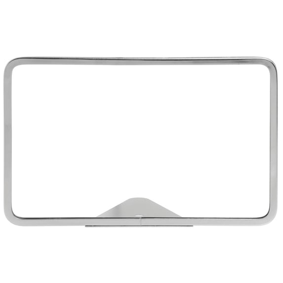 HUBERT® Metal Sign Frame with Wedge Base Chrome-Plated Steel Horizontal ...