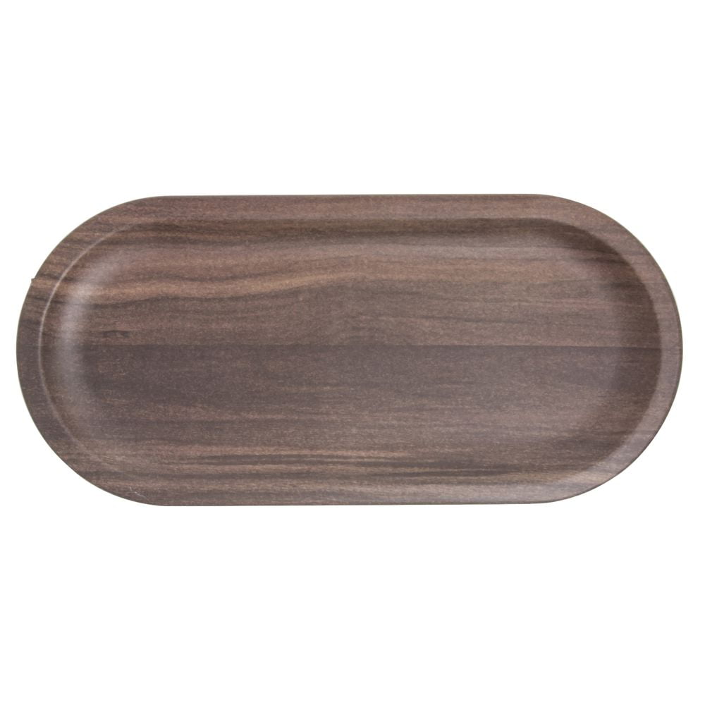 HUBERT® Oval Platter with Acacia Finish - 12 1/2" L x 5 7/8" W ...