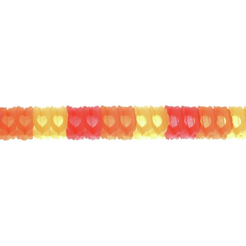 HUBERT Paper Garland Red/Orange/Gold Arch - 12'L - Walmart.com