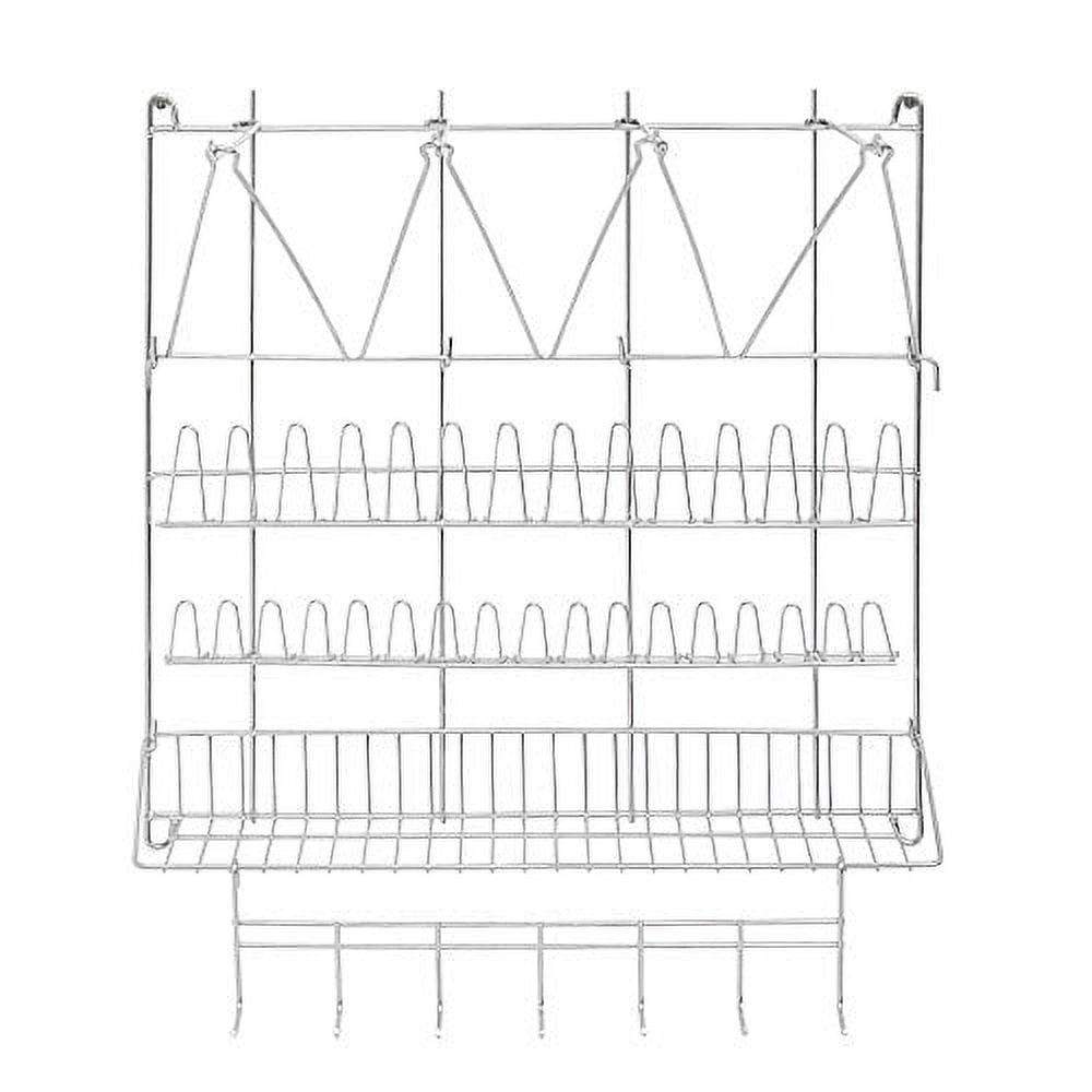HUBERT Pastry Bag Organizer Rack Stainless Steel Wall Rack - 20" L x 24 ...