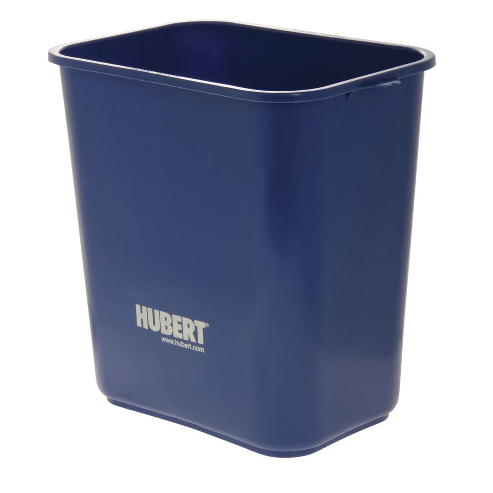 HUBERT Recycle Basket Blue Plastic 28 qt - 14 1/2" L x 10 1/2" W x 15 1 ...