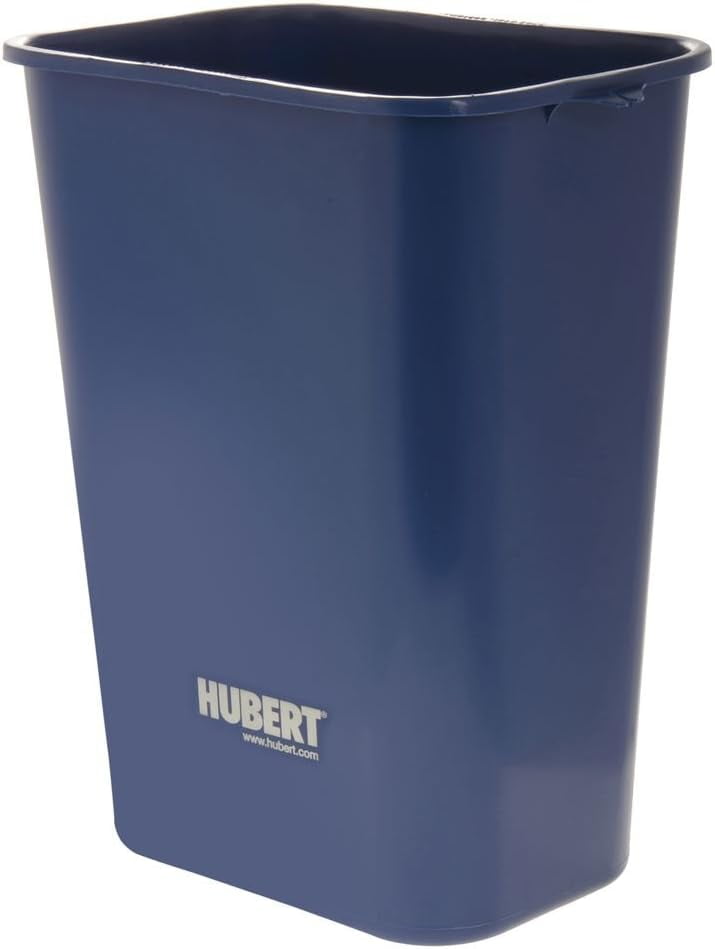 HUBERT Recycle Waste Basket 41 qt Blue Plastic - 15 1/4" L x 11" W x 20 ...