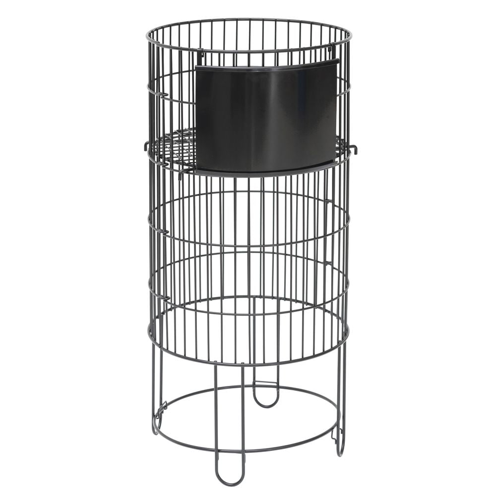 HUBERT® Round Black Wire Collapsible Dump Bin - 15"D x 32"H - Walmart.com