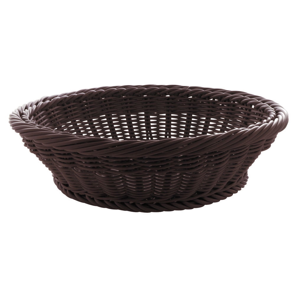 HUBERT Round Storage Basket Brown -15 3/8"Dia x 4"H - Walmart.com