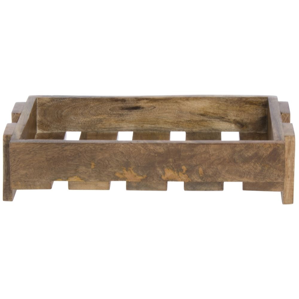 HUBERT® Short 1/3 Size Mango Wood Riser - 14 1/4"L x 7 3/4"W x 3 2/5"H ...