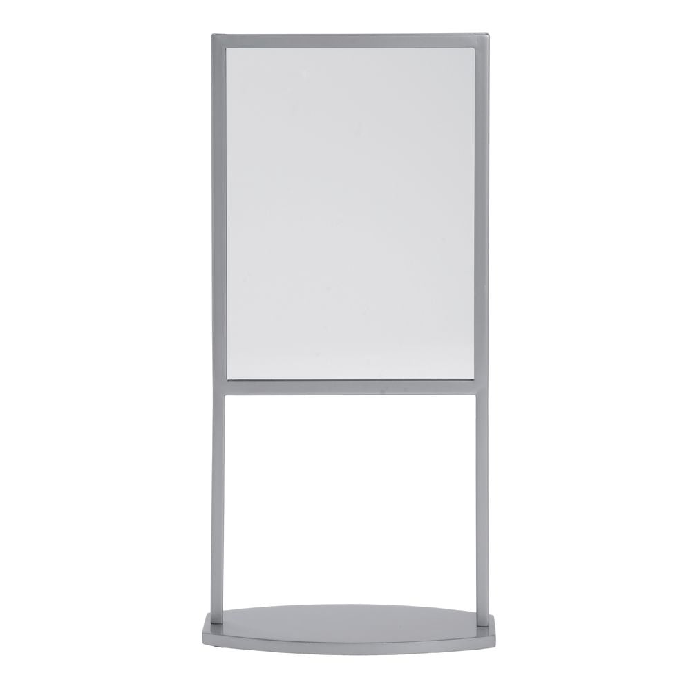 HUBERT® Silver Metal Countertop Sign Frame - 9"L x 4"W x 18 3/4"H ...