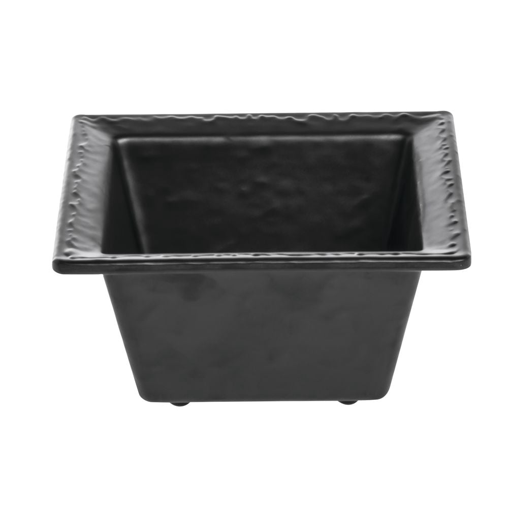 HUBERT® Slate Black Melamine Displayware - 7" L x 7" W x 3 2/5" H ...