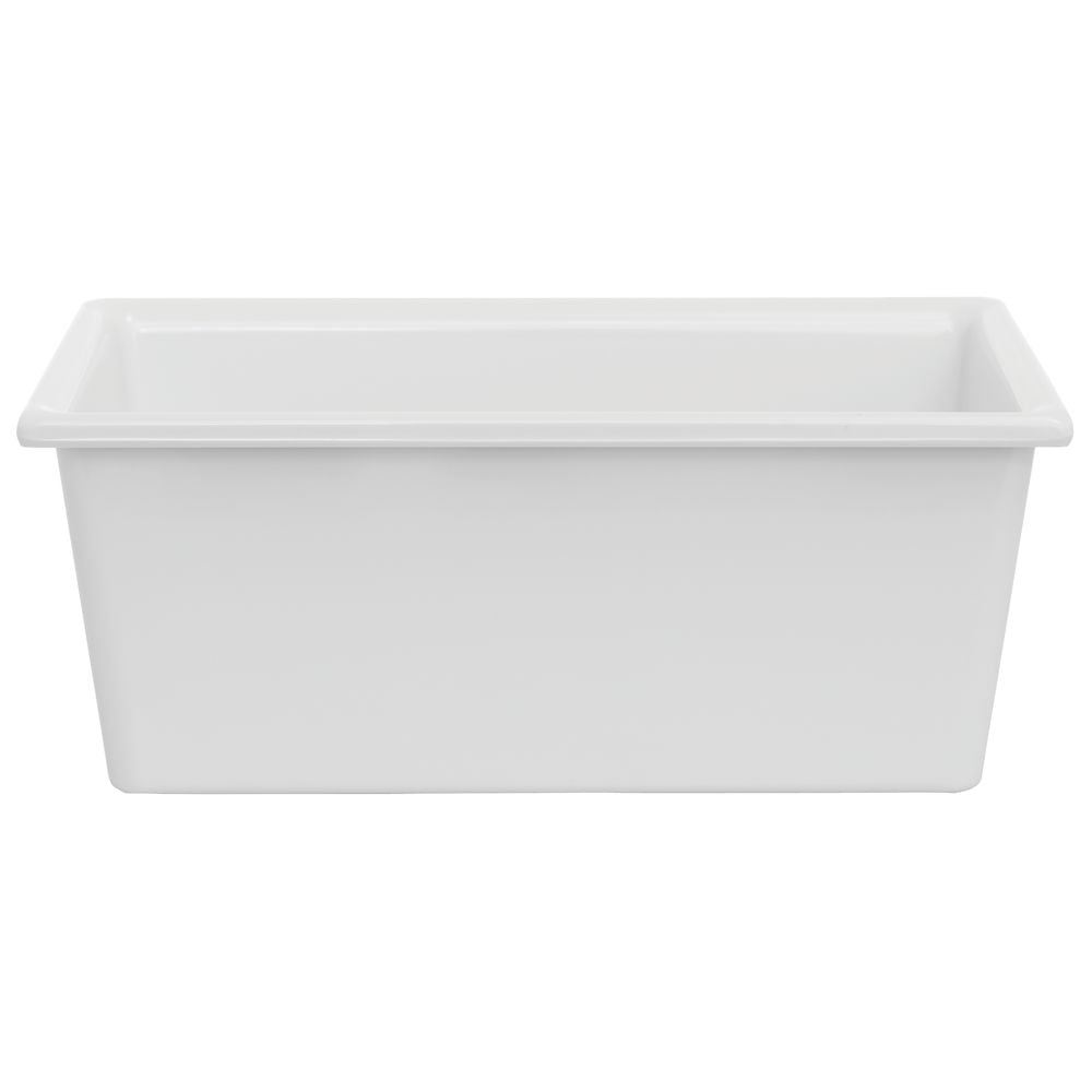 HUBERT Smartfit 1/4 Size White Melamine Cold Food Pan - 6 1/5"L x 10"W ...