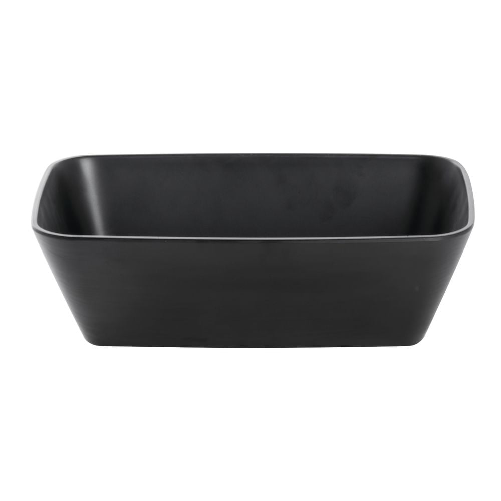 HUBERT® Soft Square Serving Bowl Black - 10 1/2" L x 6 1/2" w x 3 1/10 ...