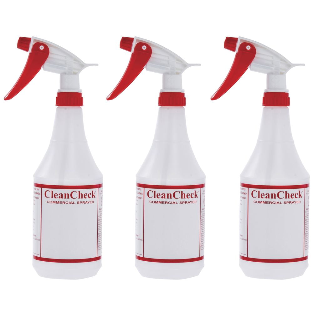 HUBERT® Spray Bottles with Embossed Scale 24 oz Clear Plastic - 3 1/4 ...