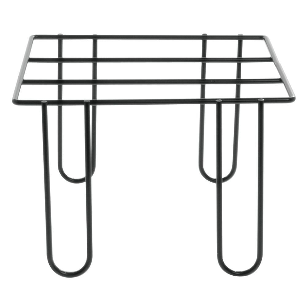 HUBERT Square Buffet Riser Black Wire - 9"L x 9"W x 6"H - Walmart.com