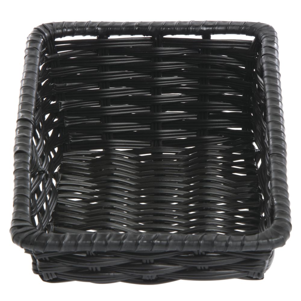 HUBERT® Storage Basket Rectangular Black Plastic - 7 1/2"L x 12"D x 1 1 ...