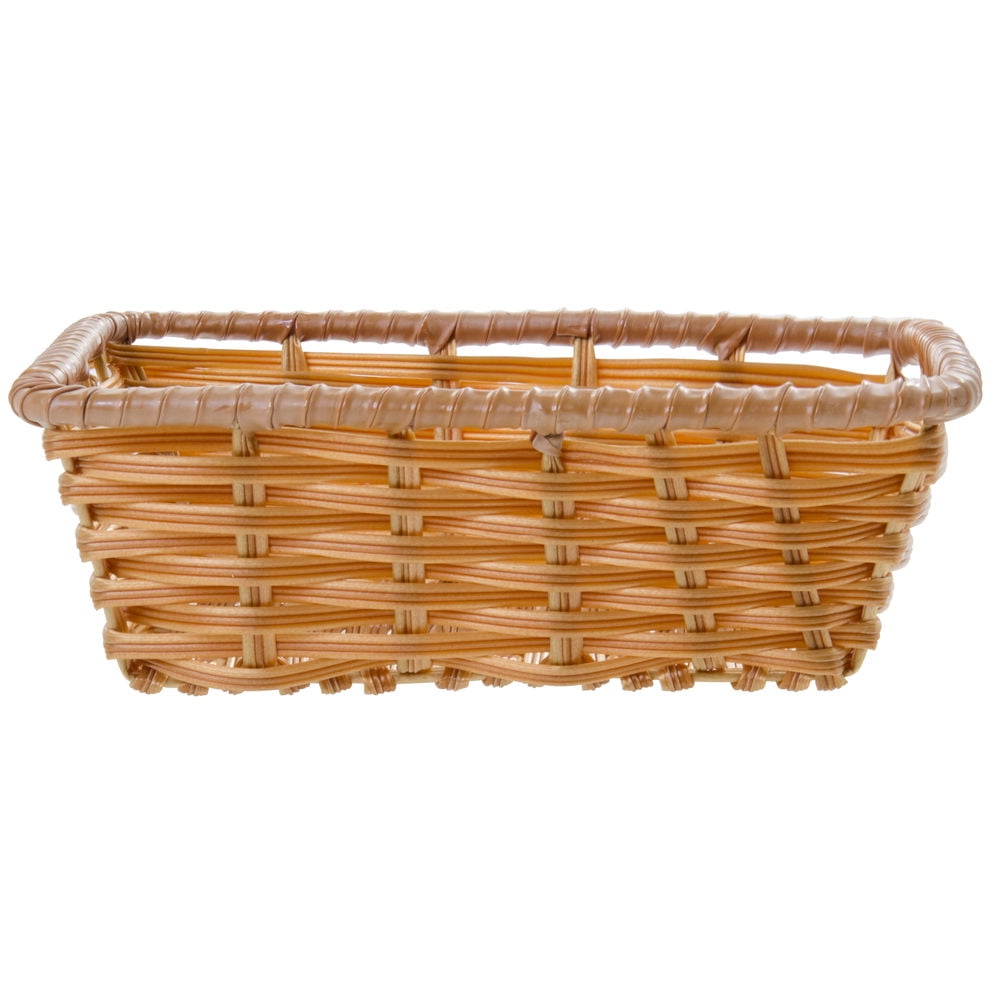 HUBERT Storage Basket Rectangular Natural - 10"L x 7 1/2"W x 3"H ...