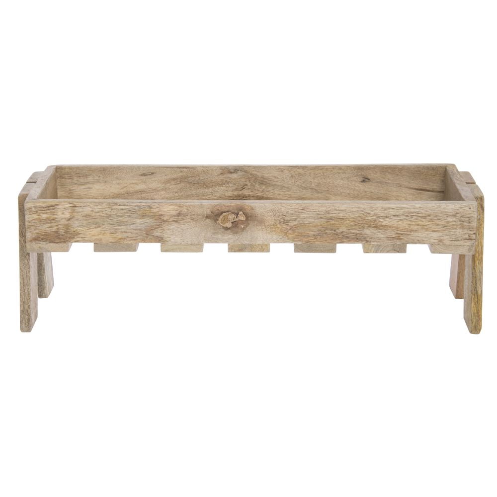 HUBERT Tall Shotgun Mango Wood Riser - 21 3/4"L x 7"W x 6 1/2"H ...